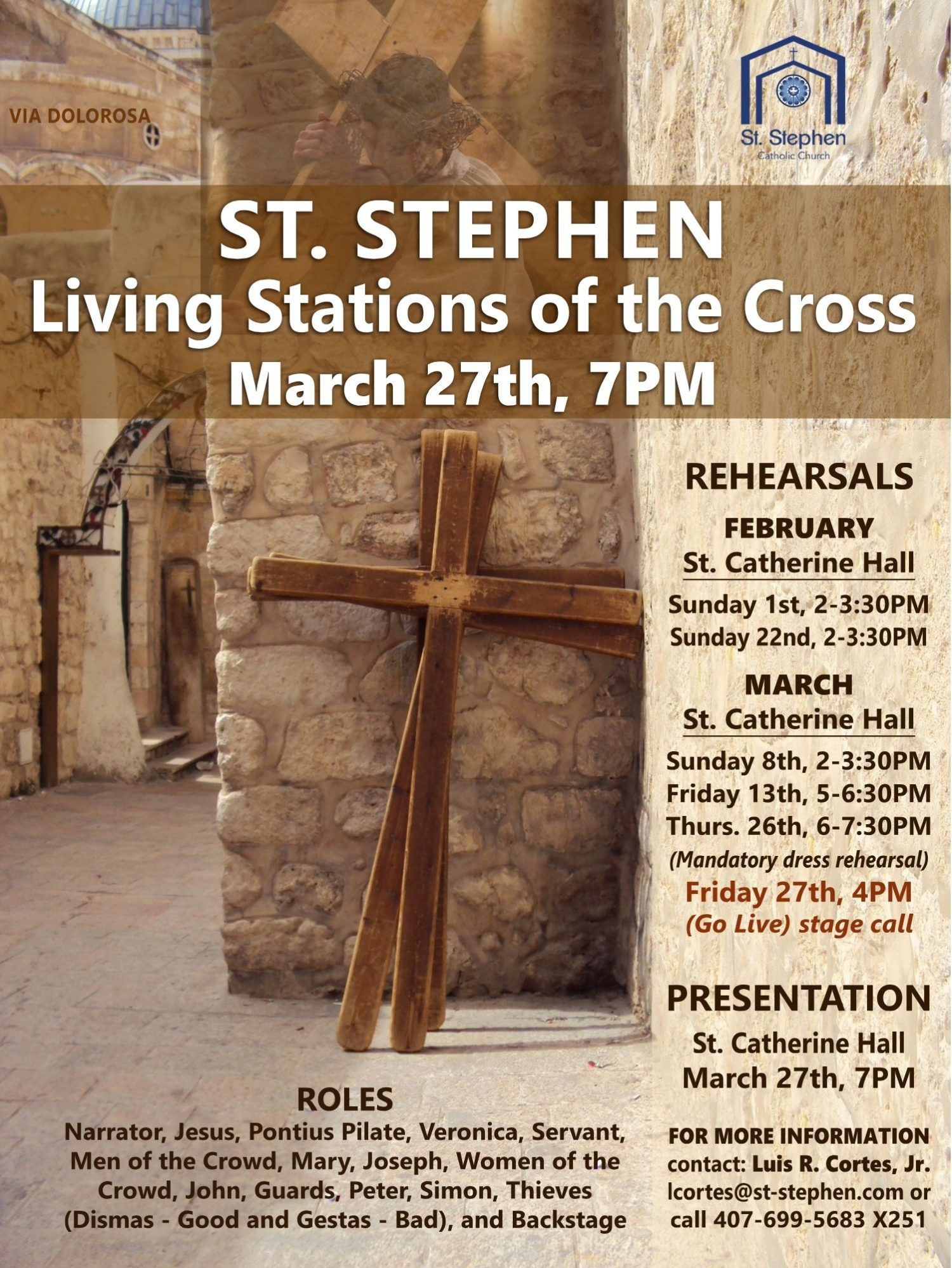Living Stations of the Cross 2026 – St. Stephen Catholic Church